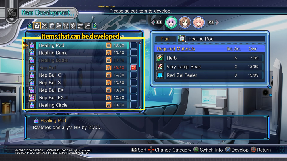 Megadimension Neptunia V2｜System